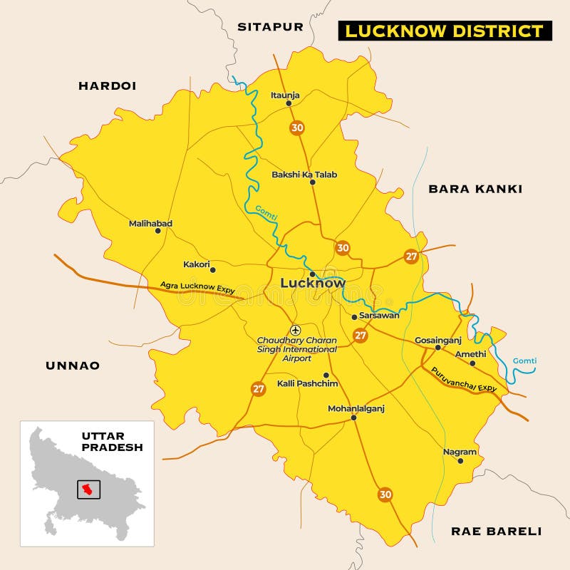 Lucknow Map Stock Illustrations – 128 Lucknow Map Stock Illustrations ...