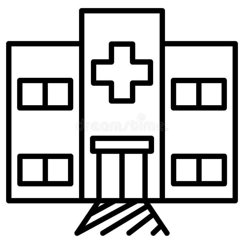 Line Drawing Hospital Building Stock Illustrations – 503 Line Drawing ...
