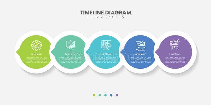 Timeline Creator Infographic Template. 4 Step Timeline Journey ...