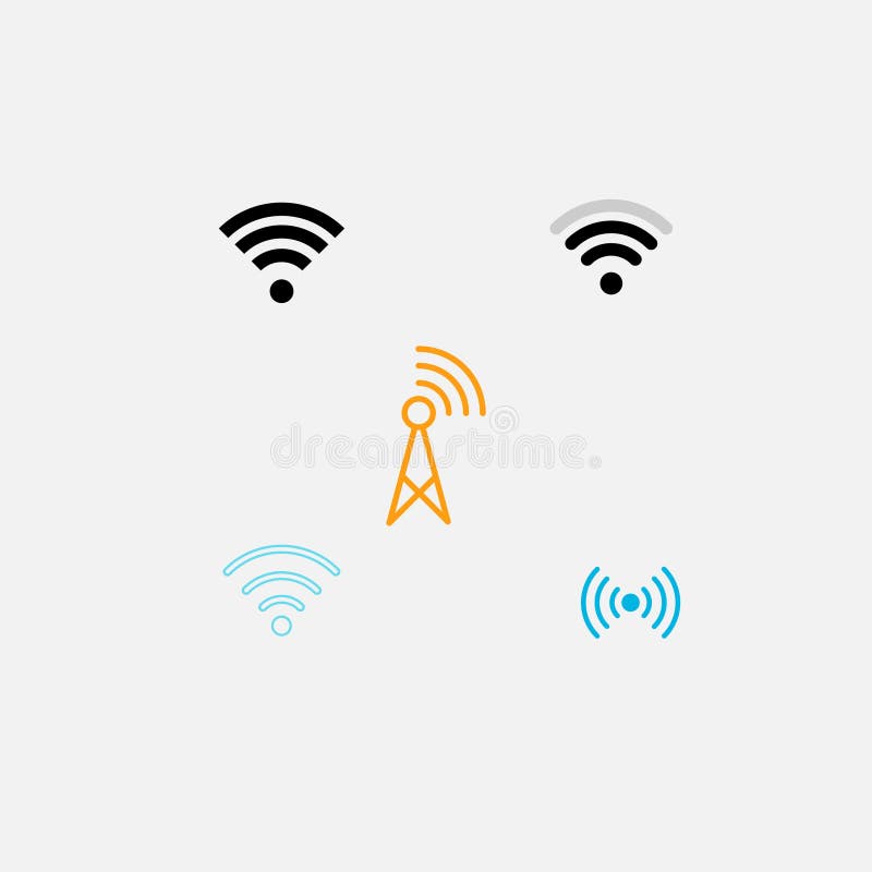 Wifi Signal Icon Drawing Stock Illustrations – 1,628 Wifi Signal Icon ...