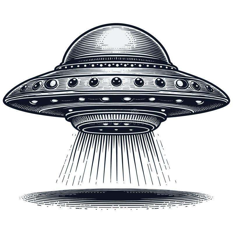 Robot Flying Saucer Tattoo