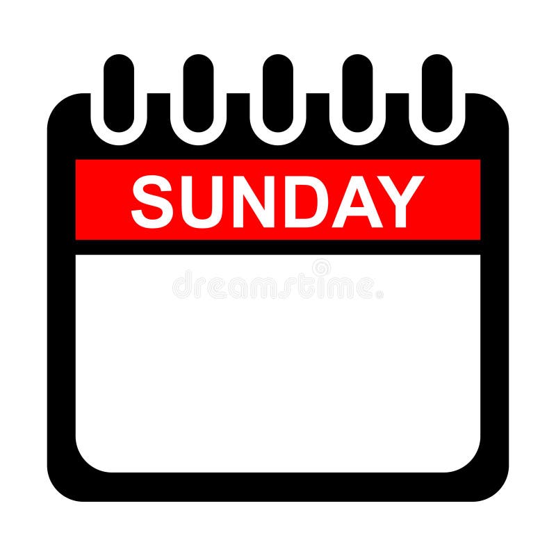 Sunday Calendar Clipart