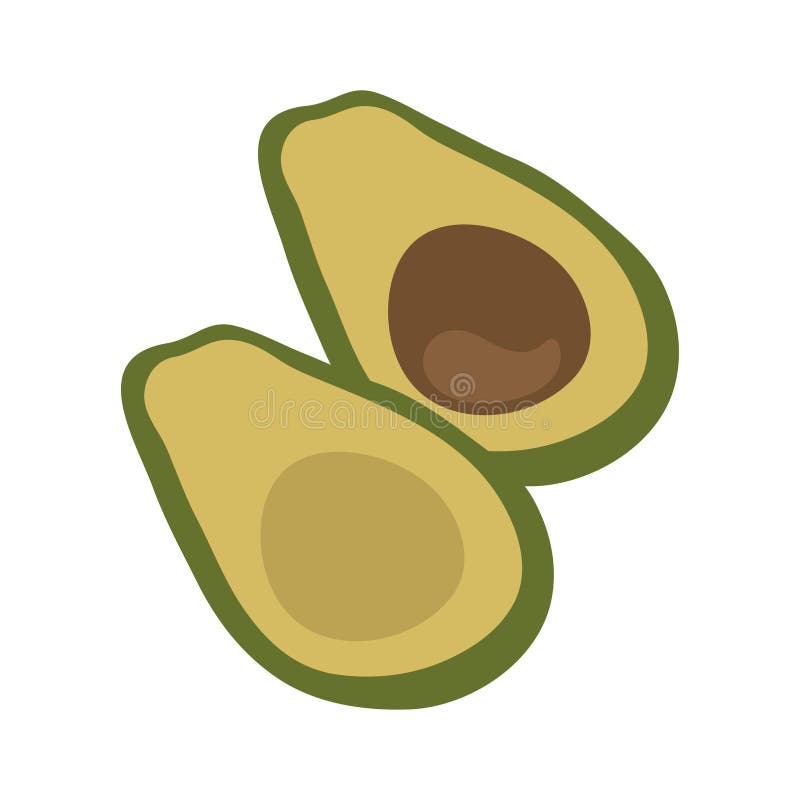 Organic Food, Avocado Icon Stickers, Planner Stickers and Scrapbook ...