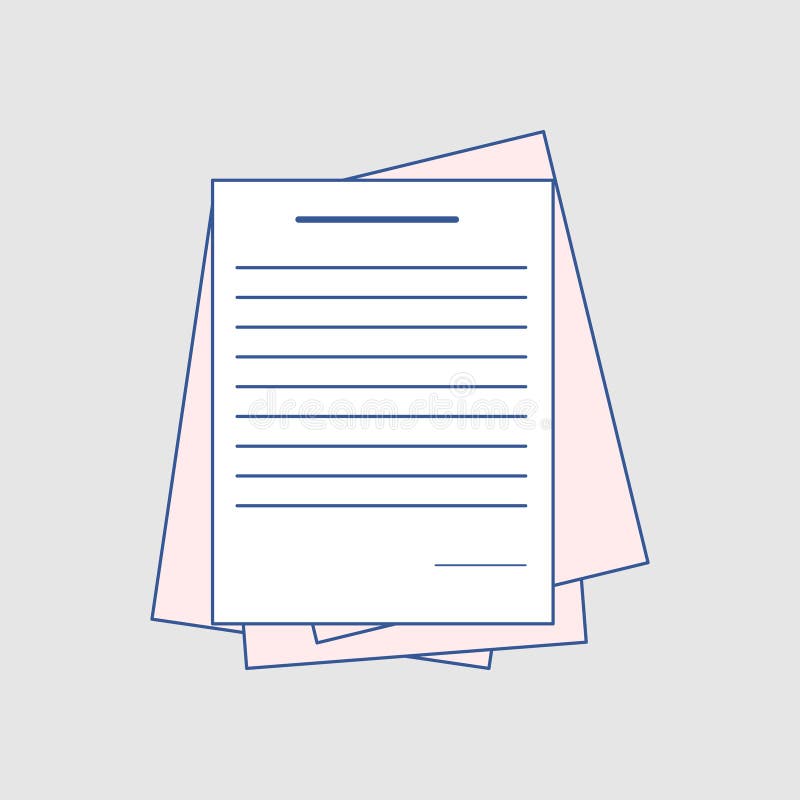 Pile of Paper Document Isolated Icon Vector Illustration Design ...