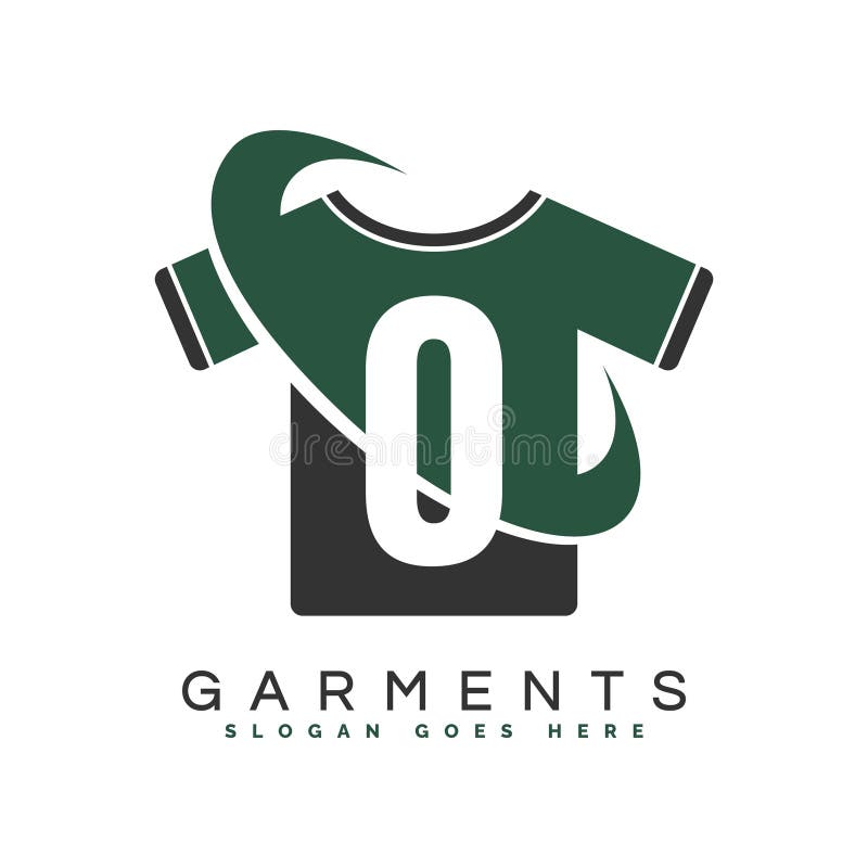 Letter O T-Shirt Logo with Round Concept. Alphabet O Garments Moon Face ...