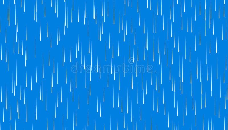 Rain Drops on Sky Vector Illustration. Falling Water Drops. Nature ...