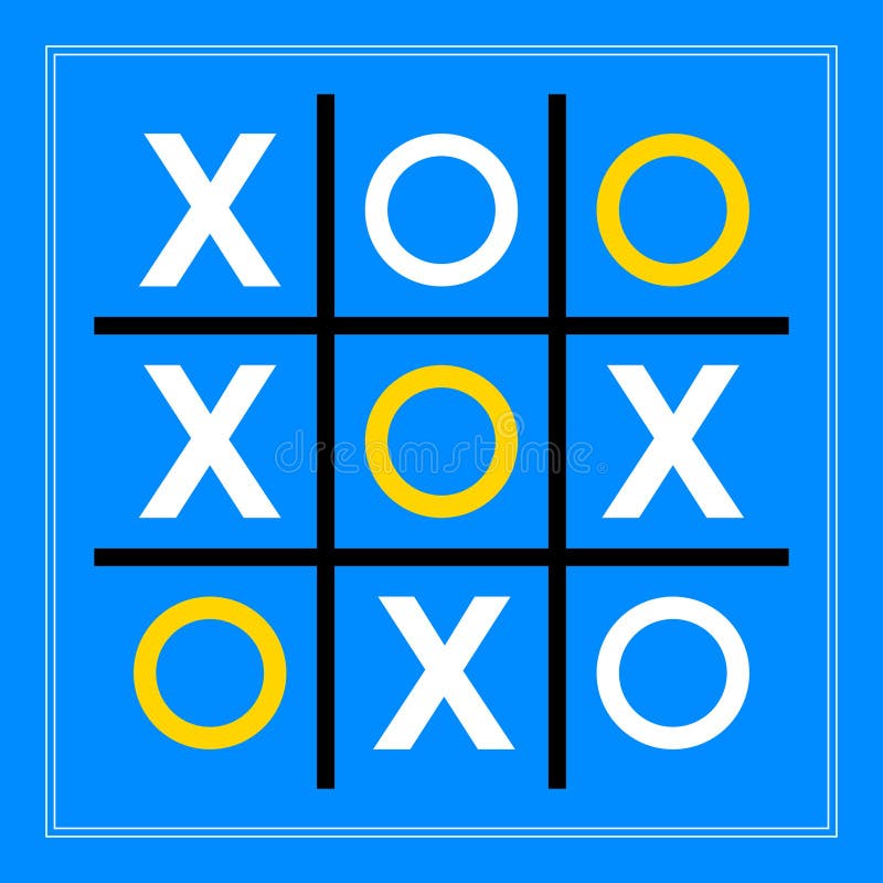 Tic Tac Toe Xo Game. Noughts and Crosses Game. Children Game. Crosses ...