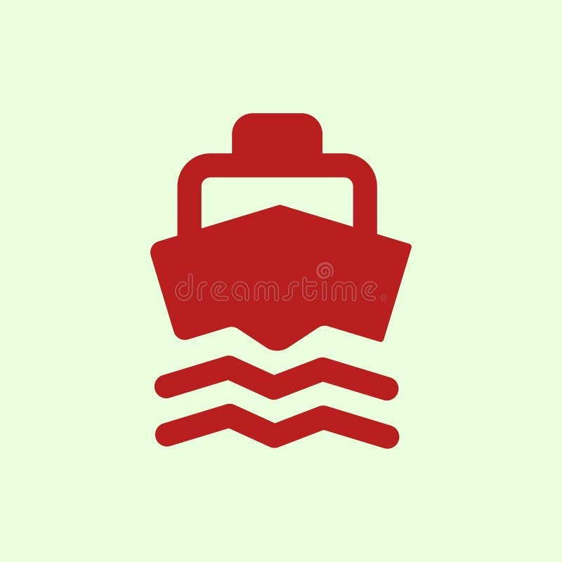 Ship Icon. Boat Icon in Flat Color Style. Design Elements Editable ...
