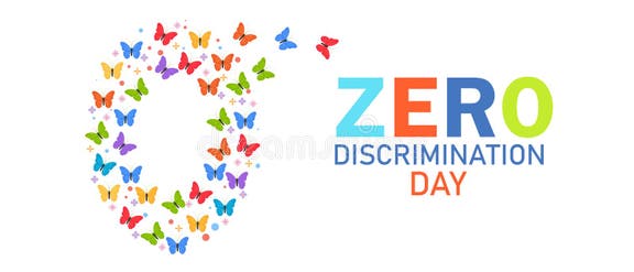 Zero Discrimination Day Celebration with Colorful Butterflies Forming a ...