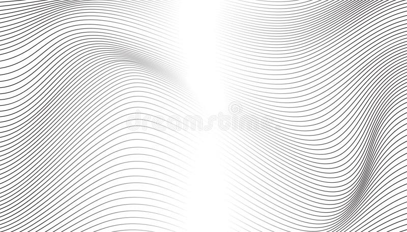 Multiple Wavy Line. Black Wavy Line Seamless Pattern. Diagonal Wavy ...