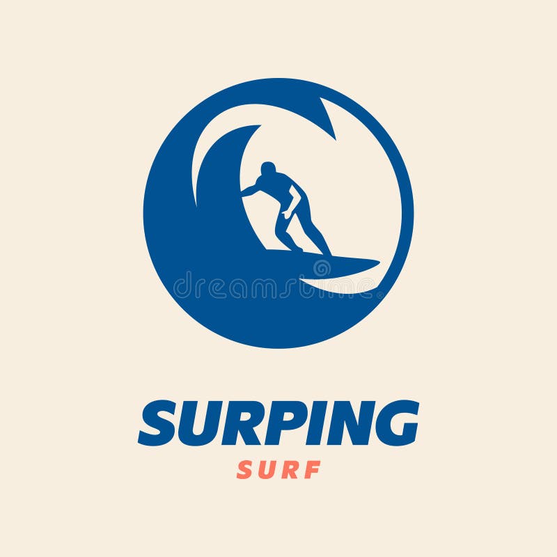 Surfing Surf Surfer Logo stock illustration. Illustration of shirt ...