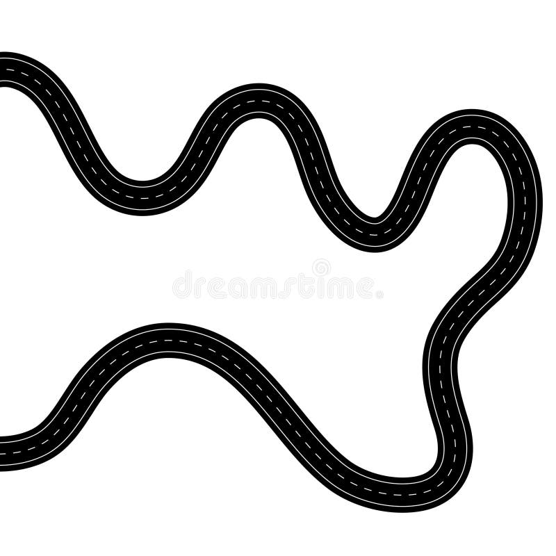 Road Infographic Timeline Template. Horizontal Road Vector Illustration ...