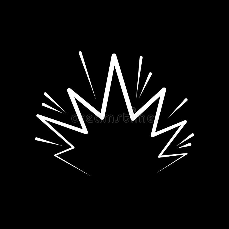 Bomb Explosion. Cartoon Bomb Explosion. Doodle Energy Hit. Boom Effect ...
