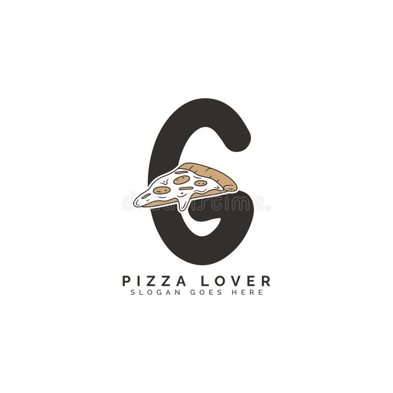 Letter G Pizza Logo Design. Alphabet G Pizza Concept Icon Stock Vector ...
