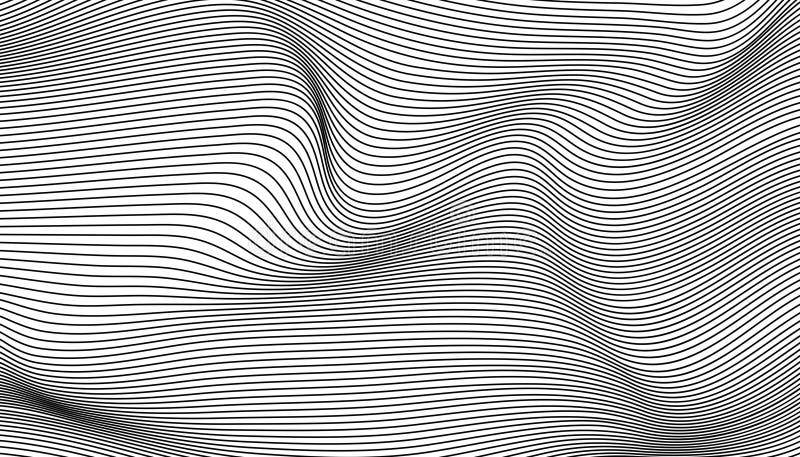Multiple Wavy Line. Wavy Line Abstract Background. Slanting, Oblique ...