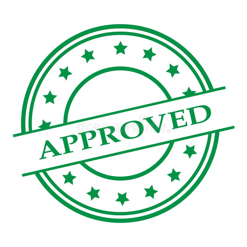 Approved Green Rubber Stamp Stock Vector - Illustration of symbol ...