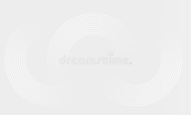 Abstract White Glowing Geometric Lines. Circle Lines Pattern Stock ...