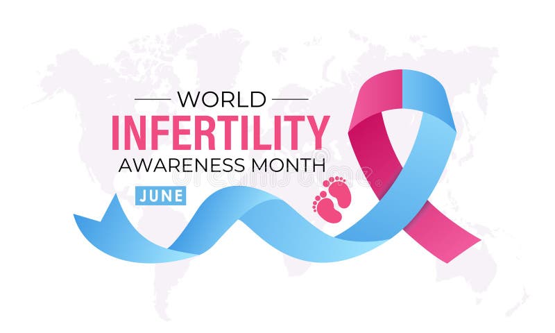 World Infertility Awareness Month is June. Realistic Ribbon Stock ...