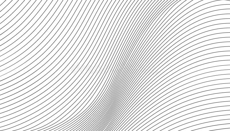 Multiple Wavy Line. Black Wavy Line Seamless Pattern Stock Vector ...