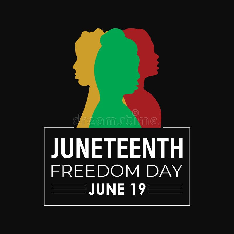 Juneteenth Freedom Day Vector of Banner . June 19 Stock Vector ...