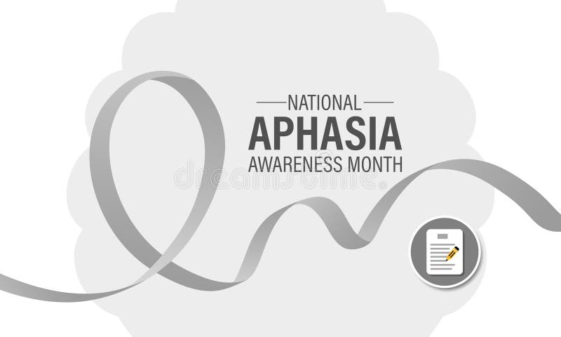 National Aphasia Awareness Month is Observed Every Year in June. Stock ...