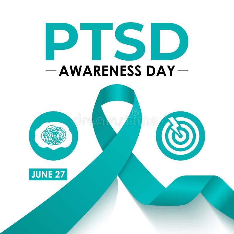 National PTSD Awareness Day is June 27. Health Awareness Vector Stock ...
