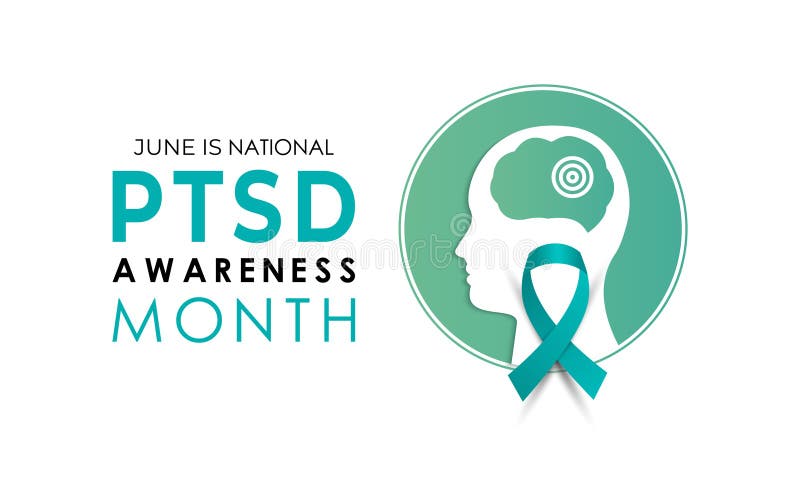 National PTSD Awareness Month is June. Health Awareness Vector ...