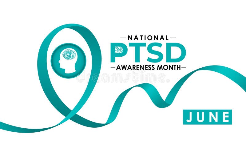 National PTSD Awareness Month is June. Health Awareness Vector ...