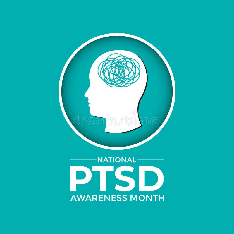 National PTSD Awareness Month is June. Health Awareness Vector ...