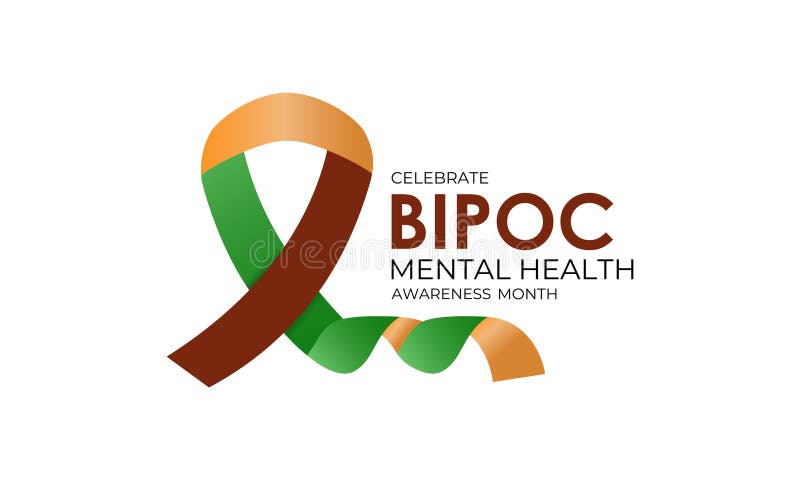 Bipoc Mental Health Awareness Month July Poster Design. Stock ...