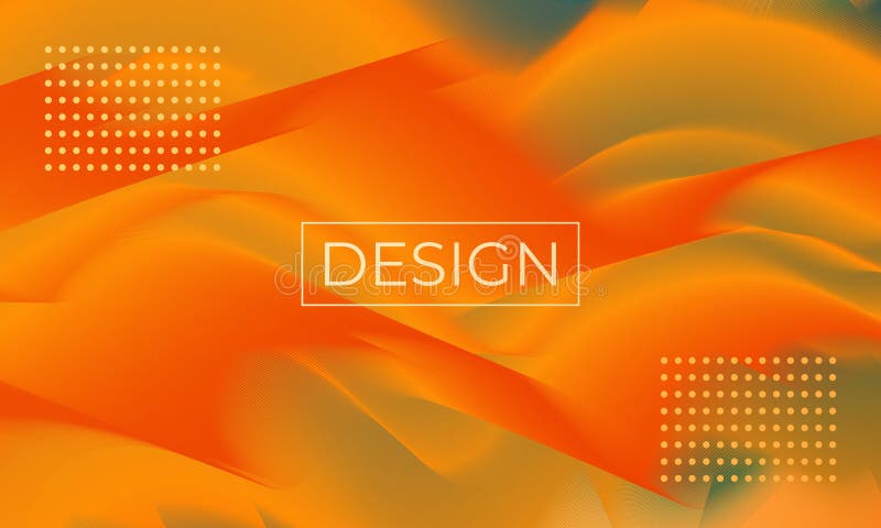Design for a Vibrant Fluid Abstract Orange Background that Adds Dynamic ...