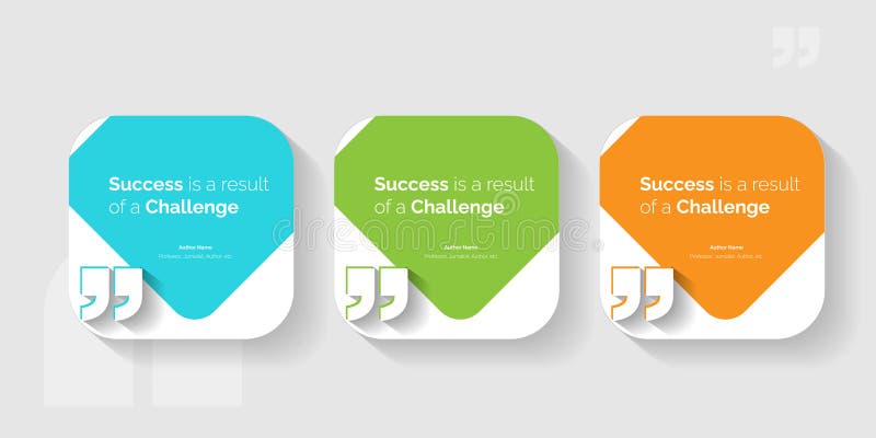 Set Bubble Testimonial Banner, Quote, Infographic. Social Media Post ...