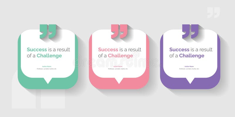 Set Bubble Testimonial Banner, Quote, Infographic. Social Media Post ...