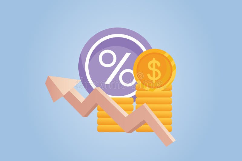 Interest Rate Icon. Simple Element Stock Illustration - Illustration of ...