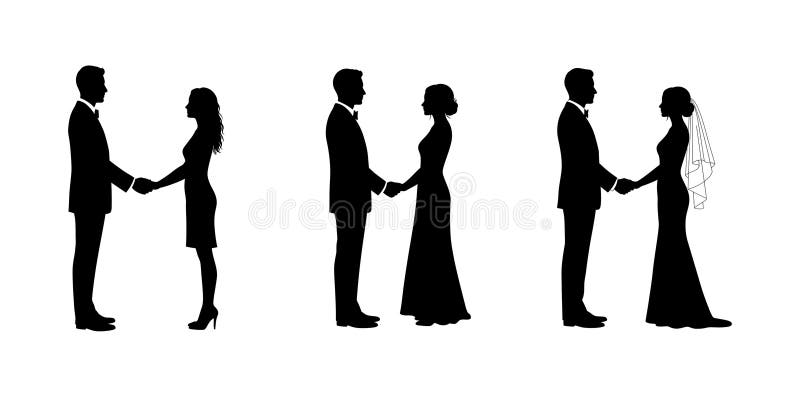 Bride Groom Side View Stock Illustrations – 53 Bride Groom Side View ...