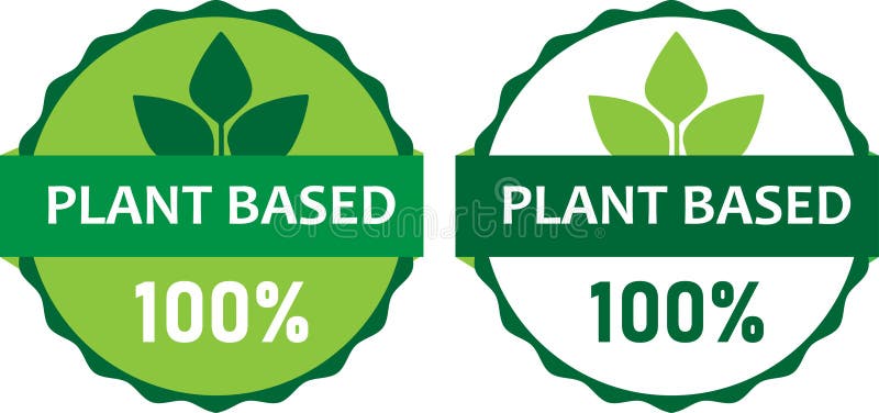 100 Percent Plant Based Labels for Healthy and Ethical Food Products ...