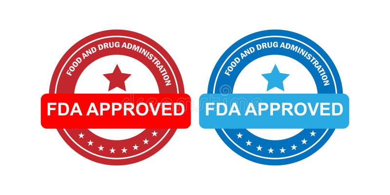 FDA Approved Badges for Certified Product and Medical Use Stock Vector ...