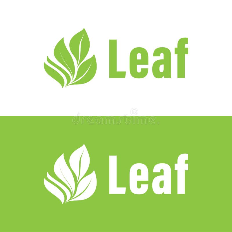 Eco Green Leaves Logo Design for Sustainable Business Branding Stock ...