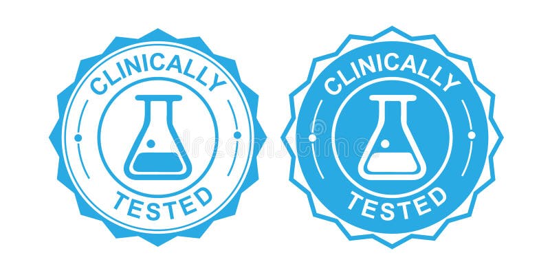 Medical Lab Tested Icons for Verified Health and Product Safety Stock ...