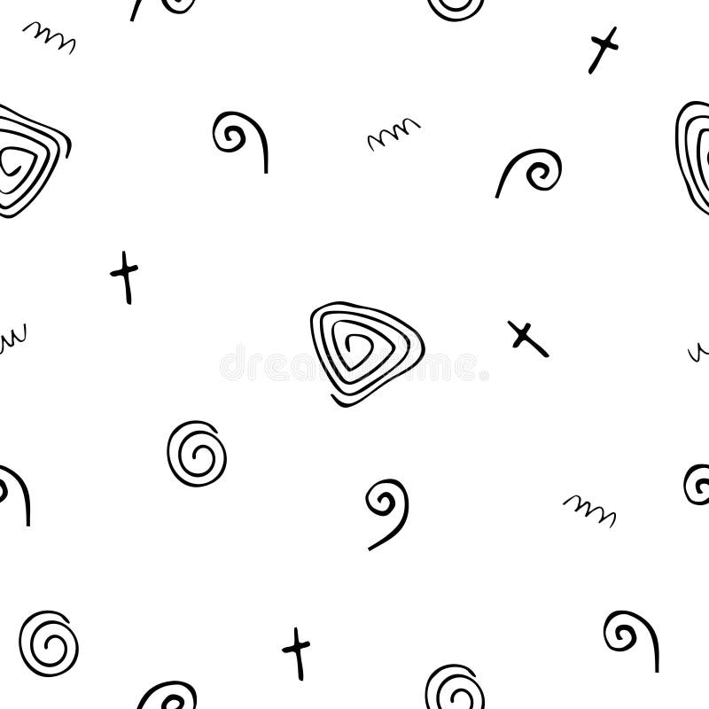 Simple Pattern in Scandi Style Stock Vector - Illustration of booklet ...