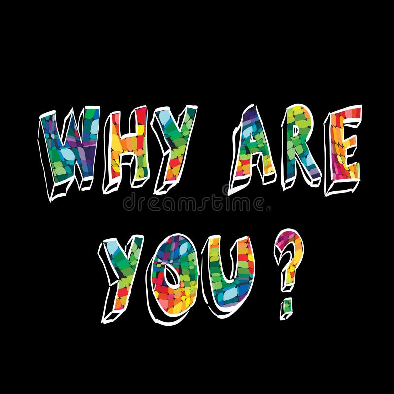 Art Illustration, Colourful Inscription. EPS Stock Vector ...