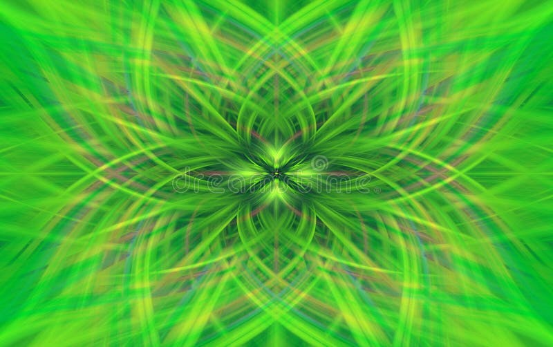 Art Illustration Green Floral Background. Backdrop Stock Illustration ...