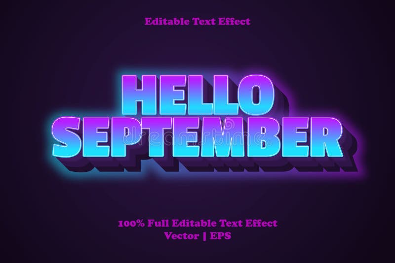 Hello September Purple Stock Illustrations – 160 Hello September Purple ...
