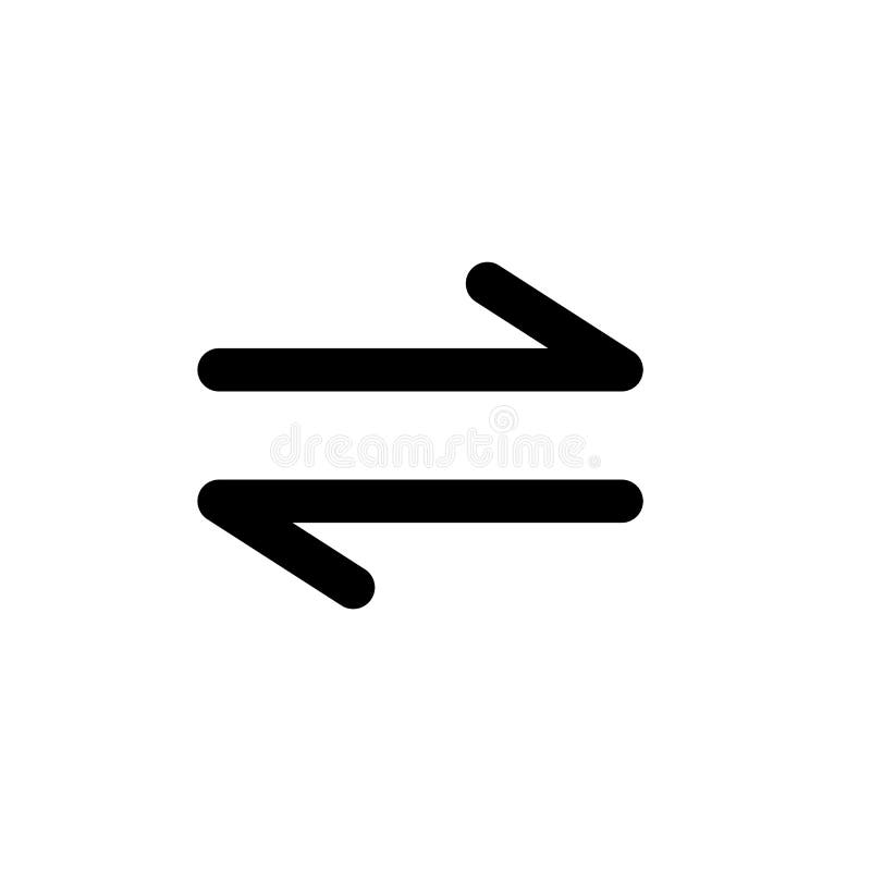 Eft and Right Arrows Icon. Arrows Symbol Stock Illustration ...