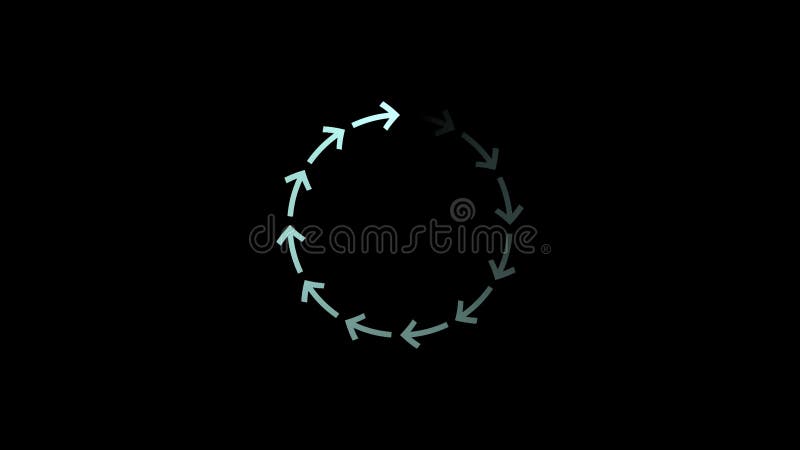 Loading Arrow Animation stock video. Video of design - 283619797