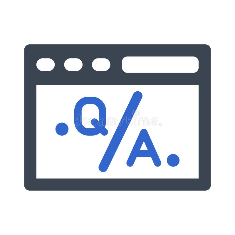 Online Question Answer Icon Stock Vector - Illustration of vote, help ...
