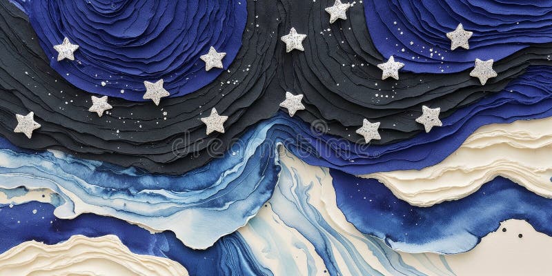 Art Image of Night Sky with Stars and Texture Background Stock Photo ...