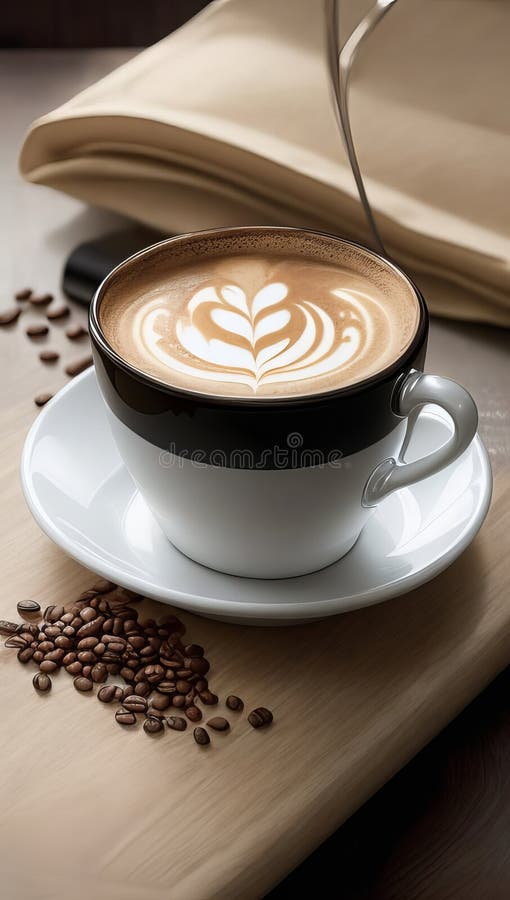 The Art of Indulgence: a Classic and Luxurious Coffee Experience. Stock ...