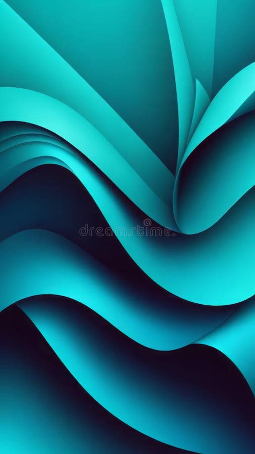 Art for Inspiration from Folded Shapes and Teal Stock Photo - Image of ...