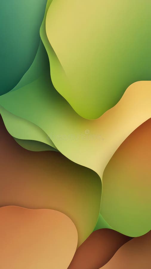 Art for Inspiration from Irregular Shapes and Green Stock Image - Image ...